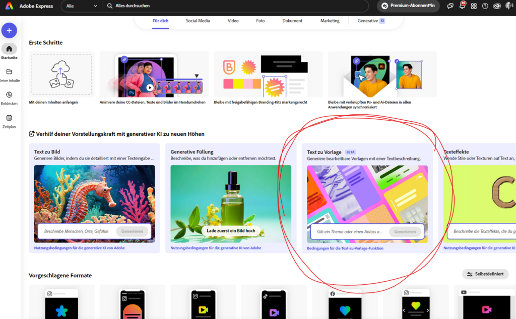 Adobe Express Text to Template – HenrikHeigl
